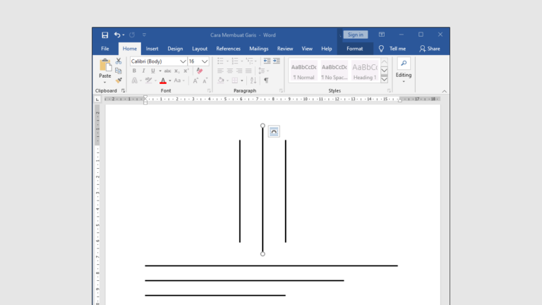 7 Cara Membuat Garis Lurus di Word Anti Gagal