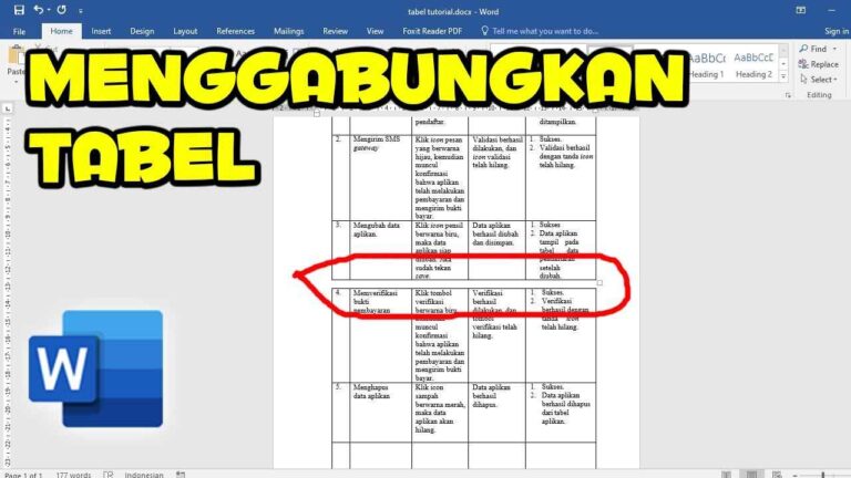 5 Cara Menggabungkan Tabel di Word