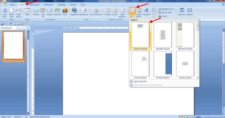 Cara Membuat Kotak di Word Agar Hasilnya Bagus