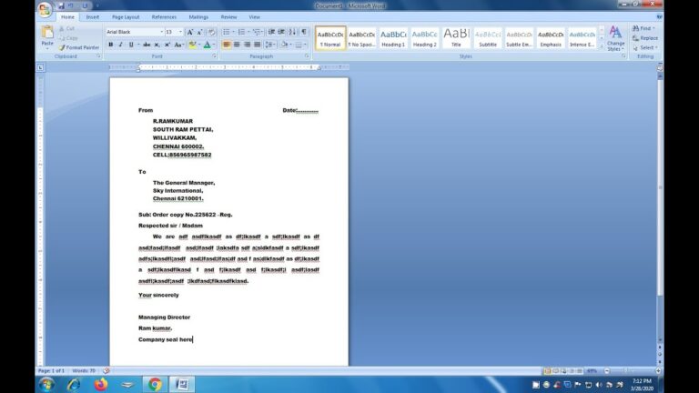 Cara Membuat Surat di Word Biar Terlihat Profesional