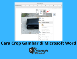 Cara Mudah Memotong / Crop Gambar di Microsoft Word
