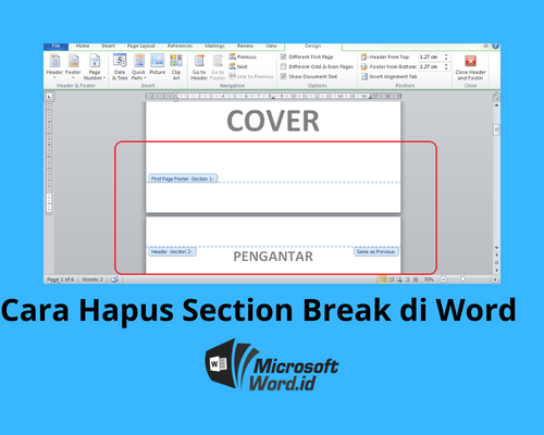 Begini Cara Hapus Section Break Di Word MicrosoftWord id