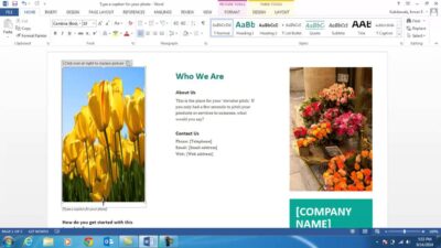 Cara Membuat Brosur di Word dengan Template & Manual