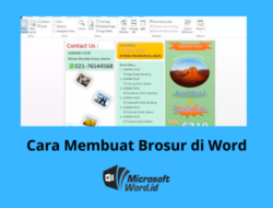 Cara Membuat Leaflet di Word yang Mudah dan Menarik