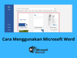 Langkah-langkah Cara Membuka Microsoft Word