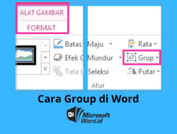 4 Cara Group di Word, Gabungkan Gambar, Grafik & Objek Lain